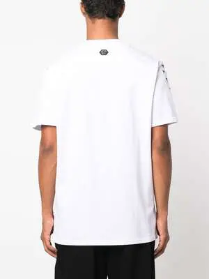 Philipp Plein Skull Bones Logo-print T-shirt - White
