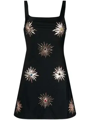 OCEANUS Callie Crystal-embellished Minidress
