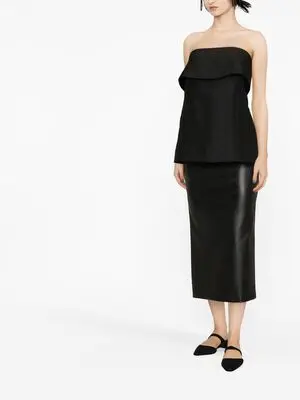 TOTEME Sleeveless Fold-over Top