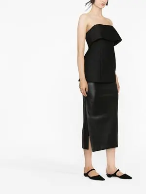 TOTEME Sleeveless Fold-over Top