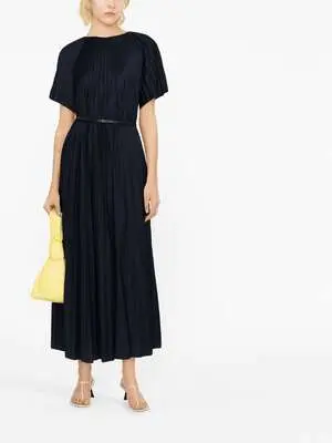 Fabiana Filippi Pleated Belted Midi Dress