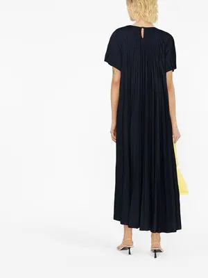 Fabiana Filippi Pleated Belted Midi Dress