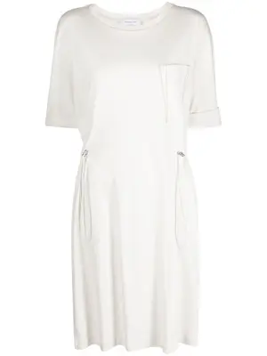 Fabiana Filippi Drawstring-waist T-shirt Dress