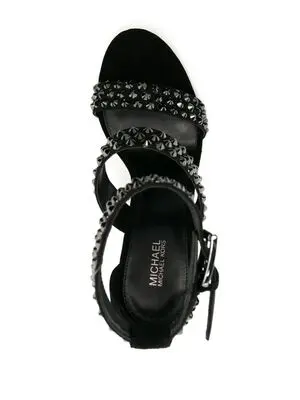 Michael Kors Amal Astor Stud-detailed Heeled Sandals