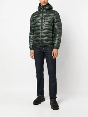 BLAUER. Feather-down Quilted Jacket - Green