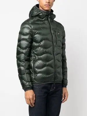BLAUER. Feather-down Quilted Jacket - Green