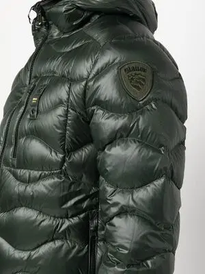 BLAUER. Feather-down Quilted Jacket - Green