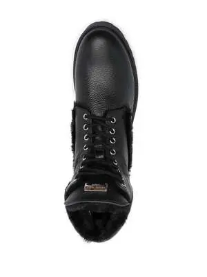 Philipp Plein The Hunter Shearling-lined Leather Boots