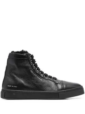 Philipp Plein Shearling Lined High-top Sneakers
