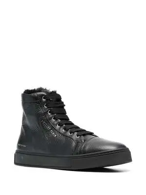 Philipp Plein Shearling Lined High-top Sneakers