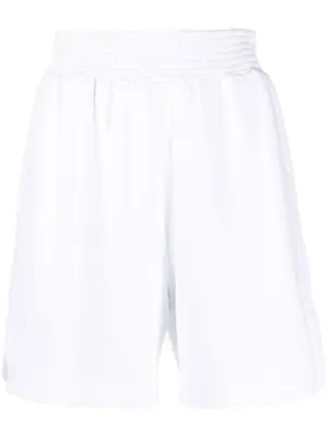 Fabiana Filippi Smocked-waist Knee-length Shorts - White