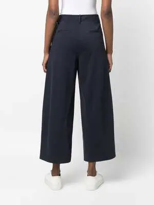 Fabiana Filippi Cropped Wide-leg Trousers - Blue