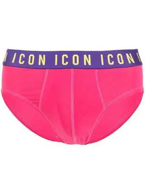 Dsquared2 Icon Logo-waistband Briefs - Pink