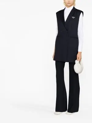 Fabiana Filippi Sleeveless Merino Wool Blazer