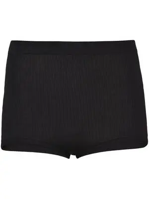 Prada Ribbed-knit Silk-blend Shorts
