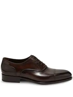 FERRAGAMO Gancini Leather Oxford Shoes