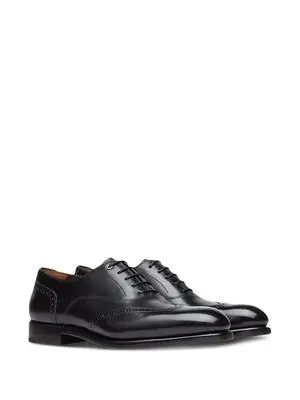 FERRAGAMO Gancini Leather Oxford Shoes