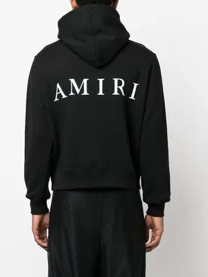 Amiri Logo-print Hoodie - Black
