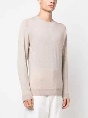 John Smedley Round-neck Knit Jumper - Neutrals