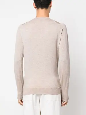 John Smedley Round-neck Knit Jumper - Neutrals