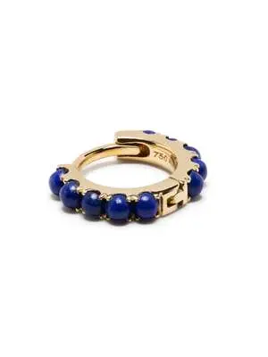 WE BY WHITEBIRD 18k Yellow Ismène Lapis Lazuli Hoop Earring