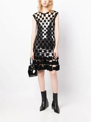Monse Cut-out Knit Mini Dress