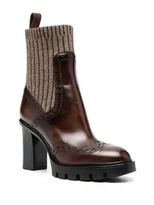 Santoni Mid-heel Sock Boots