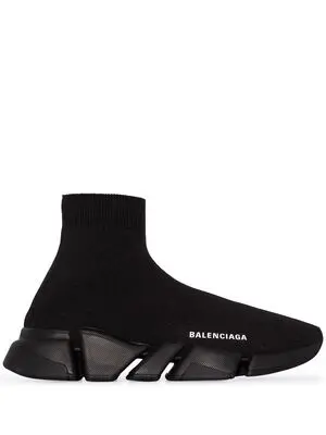 Balenciaga Speed 2.0 Sock Sneakers - Black