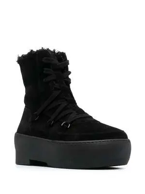 GIABORGHINI Flatform Lace-up Boots