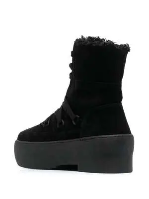 GIABORGHINI Flatform Lace-up Boots