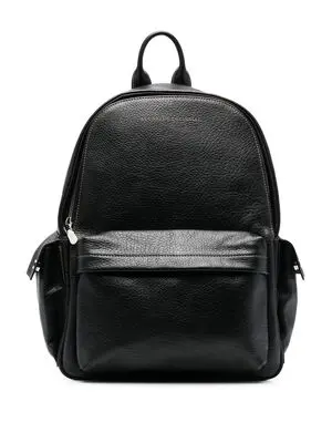 Brunello Cucinelli Leather Zip Backpack - Black
