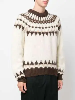 Saint Laurent Fair Isle Knitted Sweater