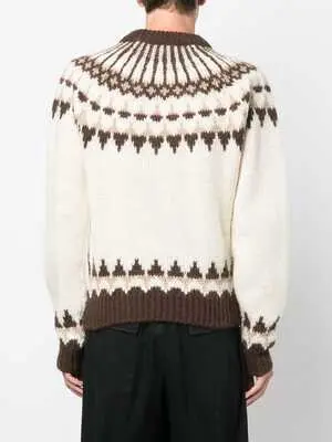 Saint Laurent Fair Isle Knitted Sweater
