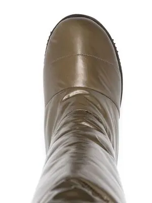 GIABORGHINI Padded Drawstring Ankle Boots - Brown