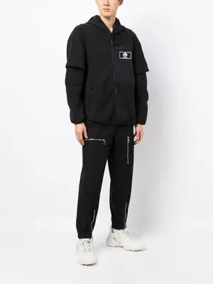 Anrealage Logo Patch Zip-up Hoodie