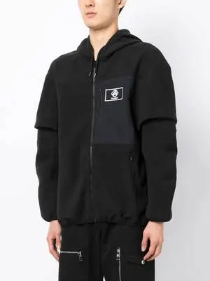 Anrealage Logo Patch Zip-up Hoodie