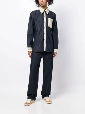 WALES BONNER Miles Denim Shirt