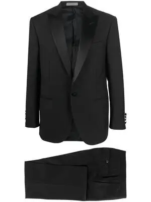 Corneliani Peak Lapel Single-breasted Virgin-wool Suit