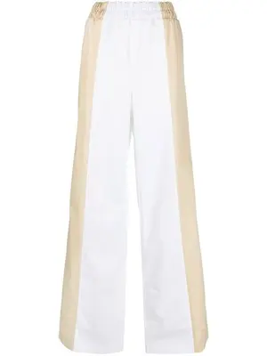 Fabiana Filippi Two-tone Wide-leg Trousers