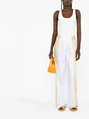Fabiana Filippi Two-tone Wide-leg Trousers