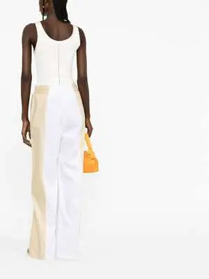 Fabiana Filippi Two-tone Wide-leg Trousers