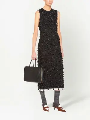 Miu Miu Debossed Logo Tote Bag