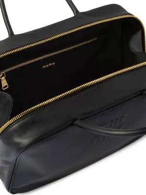 Miu Miu Debossed Logo Tote Bag