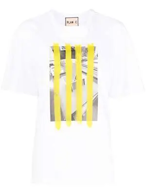 Plan C Graphic Print Cotton T-shirt
