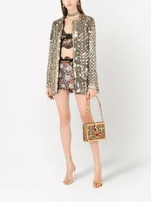 Dolce & Gabbana Embellished Leopard-print Jacket