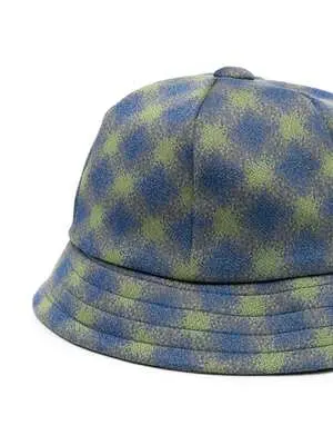 Needles Check-pattern Bucket Hat - Green