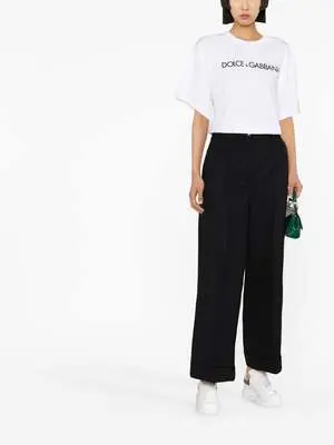 Dolce & Gabbana Logo-print Short-sleeve T-shirt - White