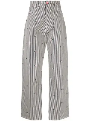 Kenzo Floral-print Straight-leg Jeans