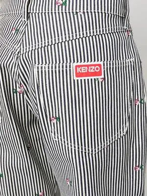 Kenzo Floral-print Straight-leg Jeans