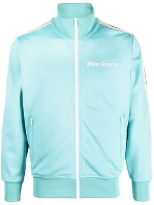 Palm Angels Logo-print Zip-up Track Jacket - Blue